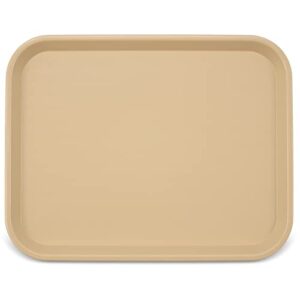 Carlisle FoodService Products Cafe Plastic Fast Food Tray, 14" x 18", Beige