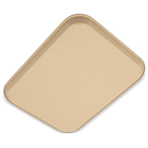 Carlisle FoodService Products Cafe Plastic Fast Food Tray, 14" x 18", Beige