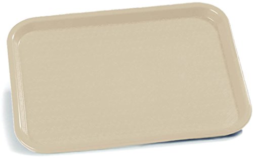 Carlisle FoodService Products Cafe Plastic Fast Food Tray, 14" x 18", Beige