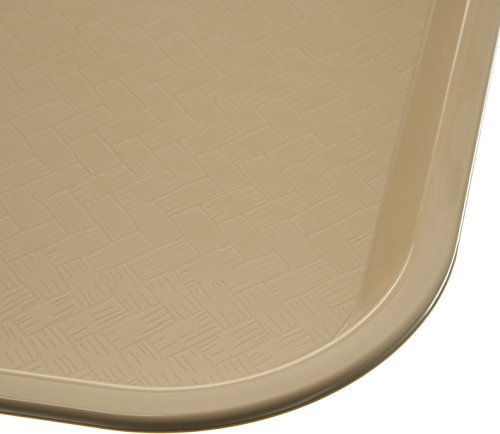 Carlisle FoodService Products Cafe Plastic Fast Food Tray, 14" x 18", Beige