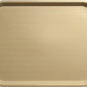 Carlisle FoodService Products Cafe Plastic Fast Food Tray, 14" x 18", Beige