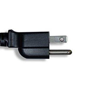 Cablelera Power Cord Extension and Splitter, NEMA 5-15P to NEMA 5-15R x 2, 16 AWG, 13A, 125V (ZWACPQAG-14) Black