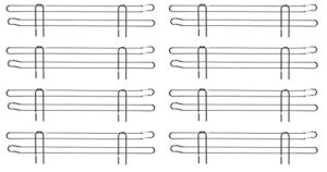 quantum storage sl18-8 8-pack side ledge for 18" deep wire shelving units, chrome finish, 1" width x 18" length x 4" height