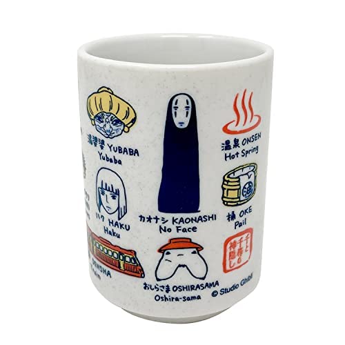 Studio Ghibli via Bluefin Benelic Spirited Away Japanese Teacup - Official Studio Ghibli Merchandise, White, 8 oz