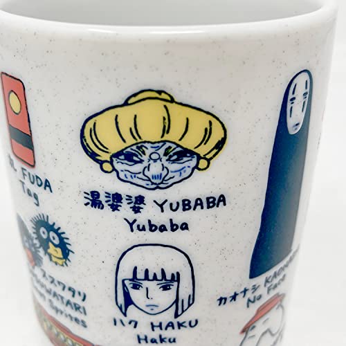 Studio Ghibli via Bluefin Benelic Spirited Away Japanese Teacup - Official Studio Ghibli Merchandise, White, 8 oz