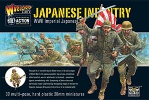 warlord bolt action imperial japanese infantry 1:56 wwii military wargaming figures plastic model kit, small