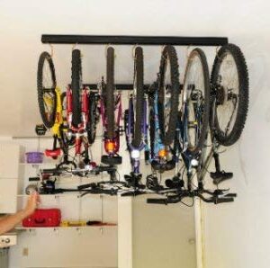 Titan Track Adjustable Overhead Bike Storage Rack (50" length) 50lbs. per hook Plus1 additional hook per track free