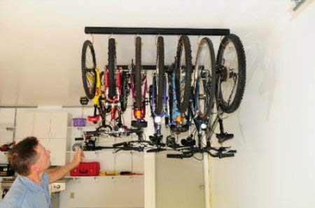 Titan Track Adjustable Overhead Bike Storage Rack (50" length) 50lbs. per hook Plus1 additional hook per track free