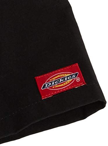 Dickies Men's Signature V-Neck Scrubs Shirt, Black, Large