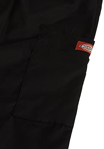 Dickies Women's Signature Elastic Waist Scrubs Pant, Black, Medium