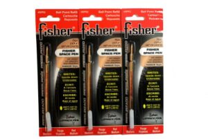 3 pack fisher space pen red ink refills spr2 medium tip