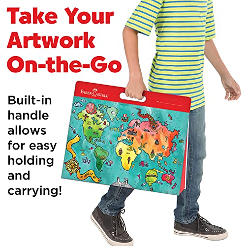 Faber-Castell My World of Art Portfolio for Kids - 8 Expandable Folder Pockets for Kid's Artwork and Keepsakes