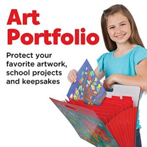 Faber-Castell My World of Art Portfolio for Kids - 8 Expandable Folder Pockets for Kid's Artwork and Keepsakes