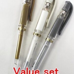 Uni Ball Signo Gel Ink Pens -Medium Point 1.0mm-gold & Silver & White Ink-value Set of 3