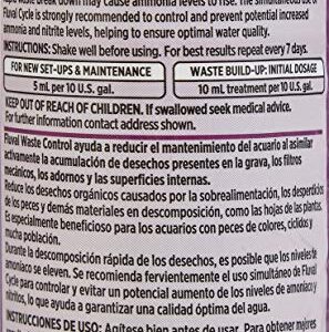 Fluval Waste Control Biological Cleaner, Aquarium Water Treatment, 8.4 Oz., A8355