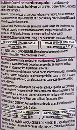 Fluval Waste Control Biological Cleaner, Aquarium Water Treatment, 8.4 Oz., A8355