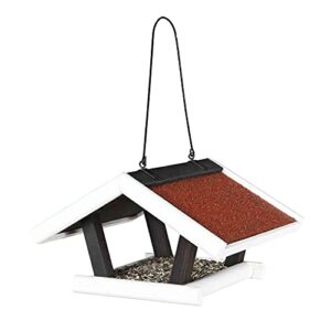 trixie natura hanging bird feeder, 30 x 18 x 28 cm, black/white