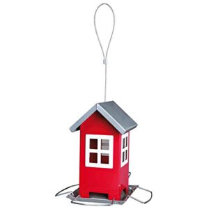 trixie bird feeder red/silver 19 × 20 × 19 cm 1 l