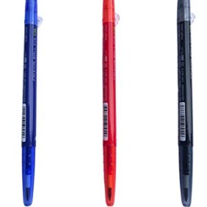 Pilot FriXion Ball Slim Retractable Erasable Gel Ink Pens,Extra Fine Point, - 0.38 mm - Black/Blue/Red Ink- Value Set of 3