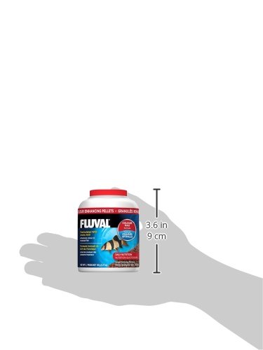 Fluval Color Enhancing Pellets Fish Food 90gm, 3.17-Ounce