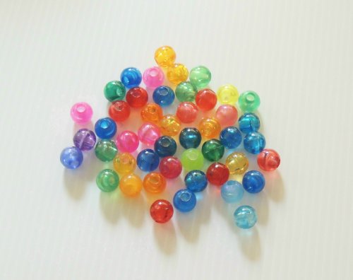 Transparent Acrylic Beads Bird Toy Parts 50 Pieces