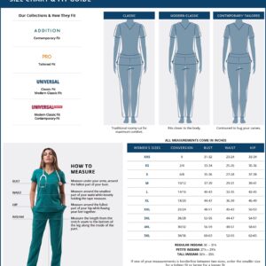 Adar Universal Scrubs for Women - Tapered Cargo Scrub Pants - 506 - Navy - XL