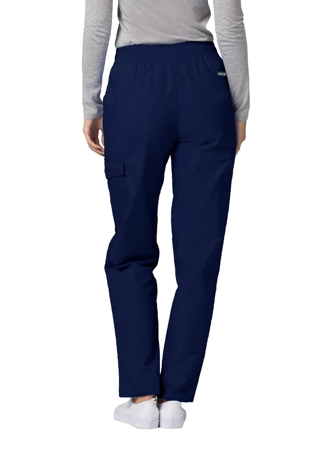 Adar Universal Scrubs for Women - Tapered Cargo Scrub Pants - 506 - Navy - XL