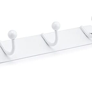 Richelieu Hardware 70548BAG Utility Hook Rack 9-1/16 in (230 mm), White