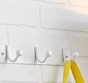 Richelieu Hardware 70548BAG Utility Hook Rack 9-1/16 in (230 mm), White