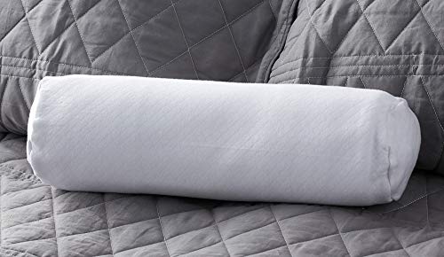 Bucky B661BWH 17x7.5" Travel Duo Bed Pillow Case - Bolster Pillowcase