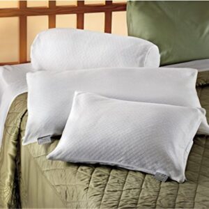 Bucky B661BWH 17x7.5" Travel Duo Bed Pillow Case - Bolster Pillowcase