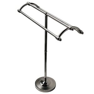 kingston brass scc2278 pedestal round towel-rack, brushed nickel