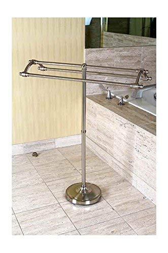 Kingston Brass SCC2278 Pedestal Round Towel-Rack, Brushed Nickel