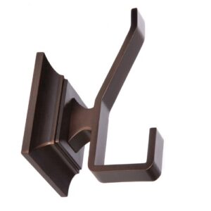 arista bath products leonard series j-style robe hook, oil rubbed bronze