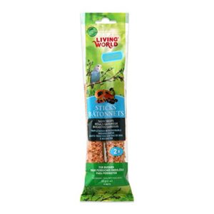 living world budgies fruit treat sticks, 2-ounce