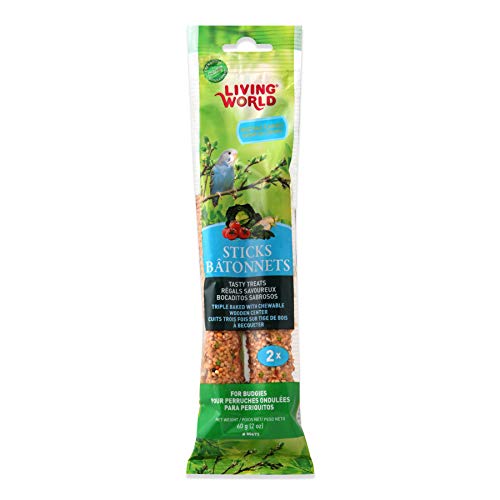 Living World Budgies Veggie Treat Sticks, 2-Ounce