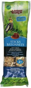 living world cockatiel honey treat sticks, 4-ounce