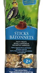 Living World Cockatiel Honey Treat Sticks, 4-Ounce