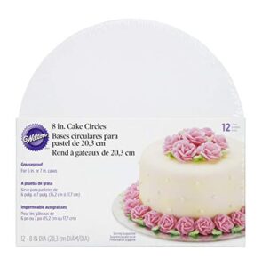 wilton 8-inch cake circle, 12-pack