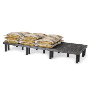 dunnage rack, 1000 lb, hdpe, 66 w x 24 d