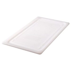 rubbermaid commercial products cold food soft seal lid, full size, white (fg147p00wht)