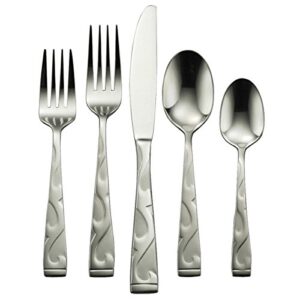 oneida tuscany 45-piece flatware set, service for 8, silver