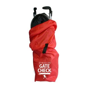 j.l. childress gate check bag for single umbrella strollers - stroller bag for airplane - gate check bag for umbrella strollers - stroller travel bag for airplane - red