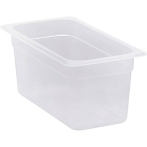 cambro 36pp190 1/3 size polypropylene food pans, translucent (6/case)