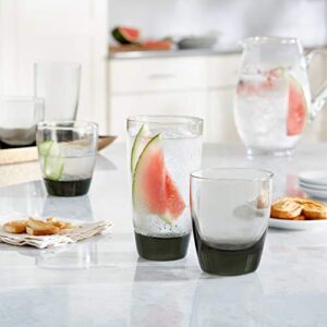 Libbey Classic Smoke 16-Piece Tumbler and Rocks Glass Set