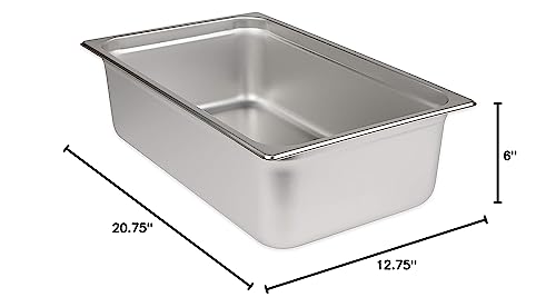 Update International - UPDSPH1006 (SPH-1006) 6" Full-Size Anti-Jam Steam Table Pan