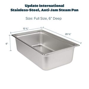 Update International - UPDSPH1006 (SPH-1006) 6" Full-Size Anti-Jam Steam Table Pan