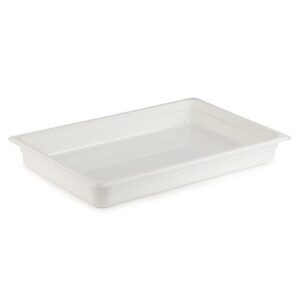 cambro 12cw148 camwear white full size x 2.5" d food pan