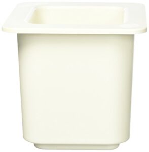 cambro plastic food pan, white