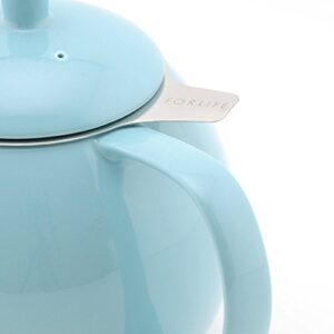 FORLIFE Curve Teapot with Infuser, 24-Ounce, Turquoise